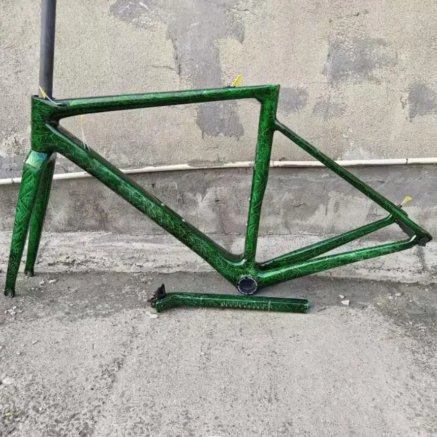 High-quality-V3Rs-Frozen-Green-Carbon-Road-Bicycle-Frame-UltraLight ...