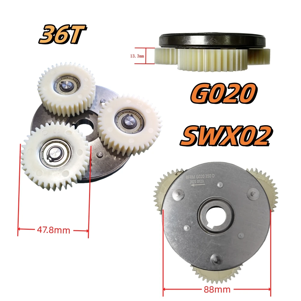 Bafang FAT HUB motor RM G020.500DC SWX02 350W 250W DC Clutch Nylon Gear ...