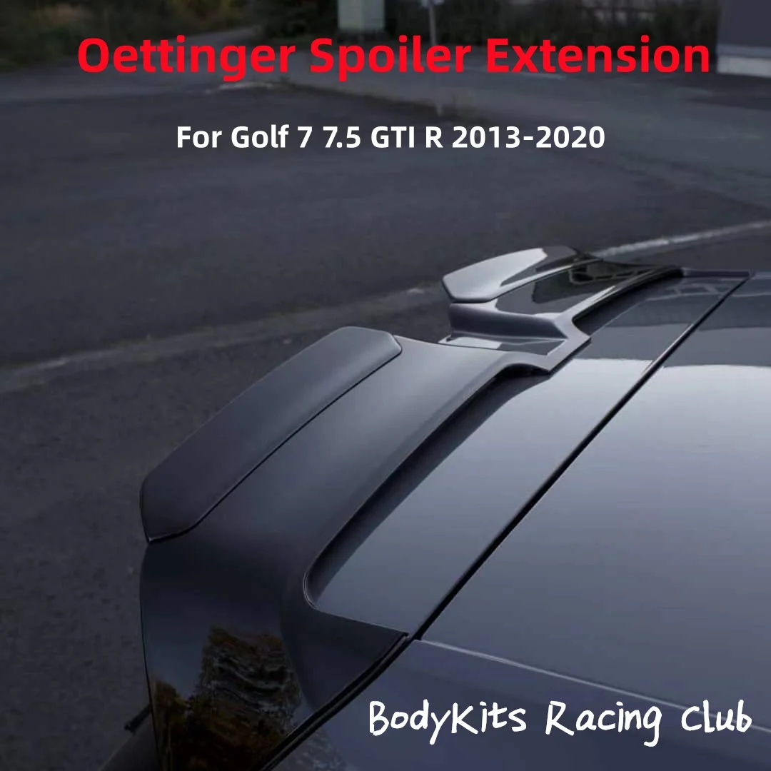 2Pcs Gloss Black For Oettinger Spoiler Extension Kits For Volkswagen ...