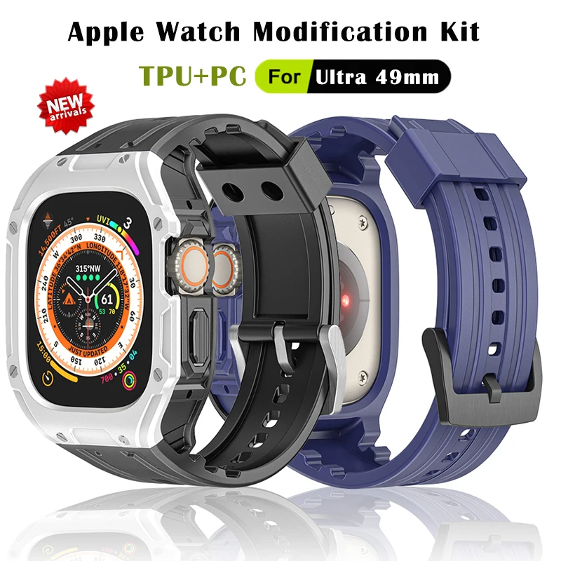 Case+Strap For Apple Watch Ultra 49mm Modification Kit For iWatch ...