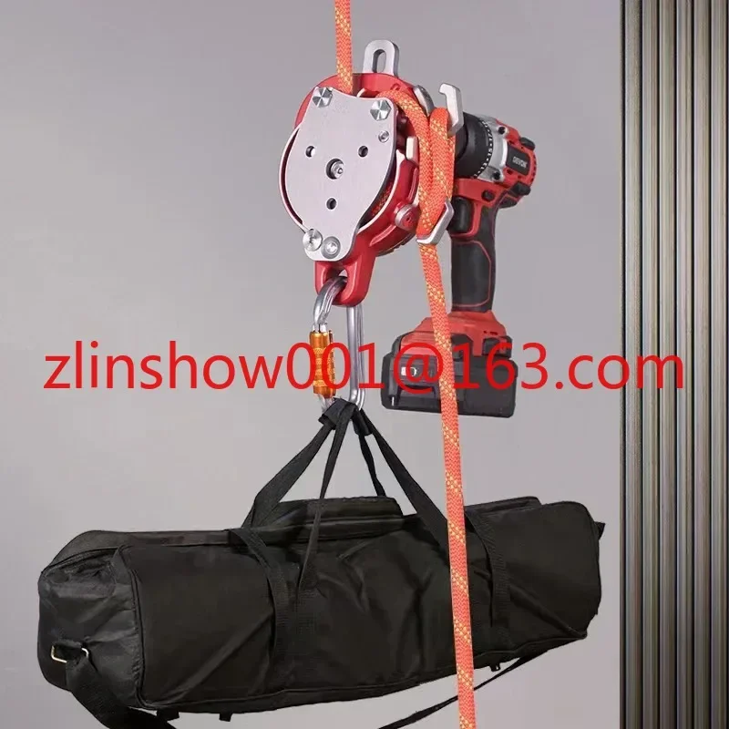 Manual-Drill-Drive-Lifter-Rope-Crawler-Electric-Motor-Hoist-Pulley ...