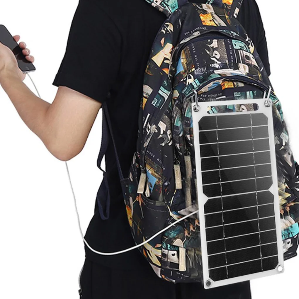USB 5V High Power Solar Panel Outdoor Waterproof Hike Camping Portable ...