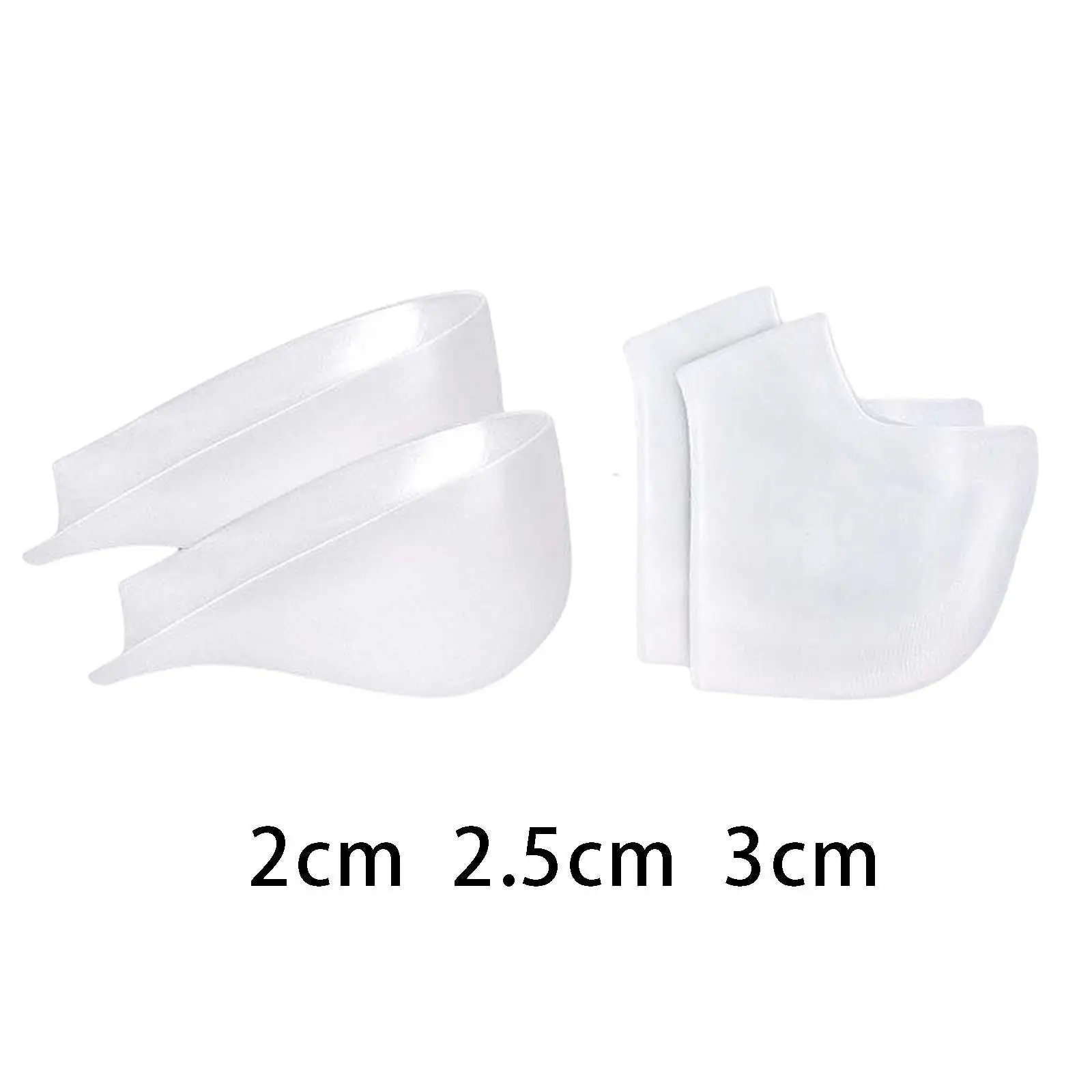 2xSoft-Height-Increase-Insoles-Inserts-Heel-Cups-1-Pair-Silicone-for ...