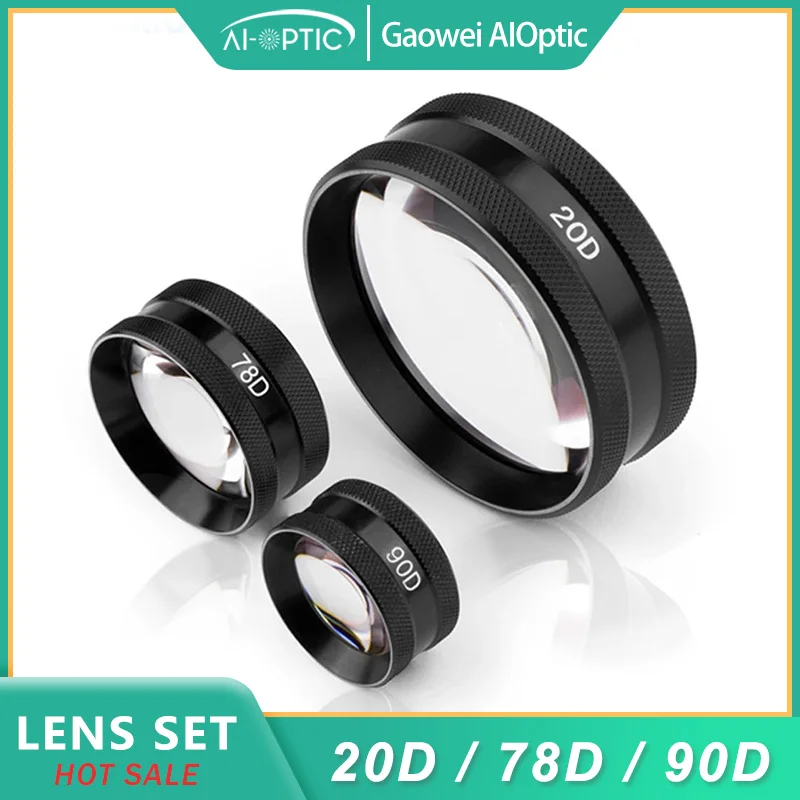 Optical Instrument Lens 20d 78d 90d For Slit Lamp Examination Fundus ...