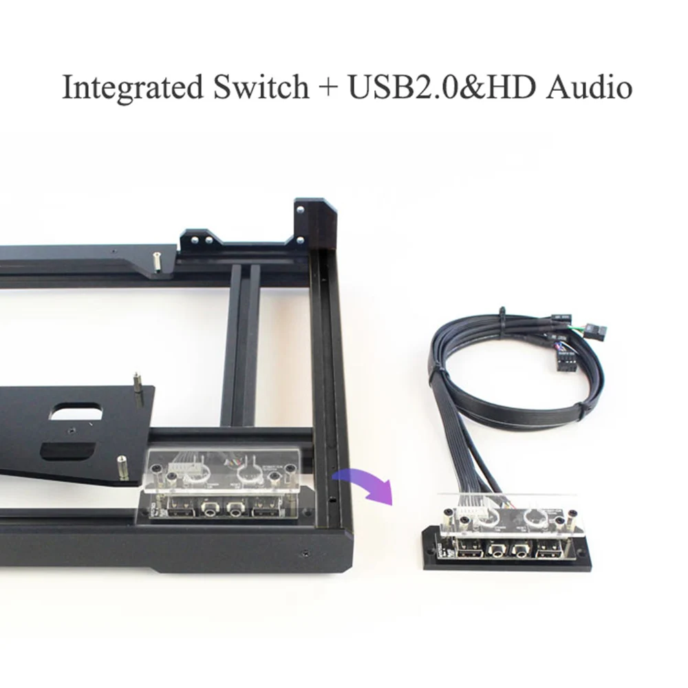 Volledig Open Diy Computer Rack Itx Matx Atx Eatx Chassis Aluminium Pc ...