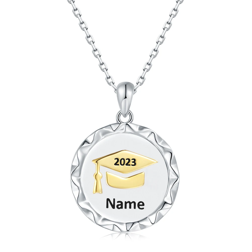 925-Sterling-Silver-Personalized-Graduation-Cap-Necklace-Customized ...