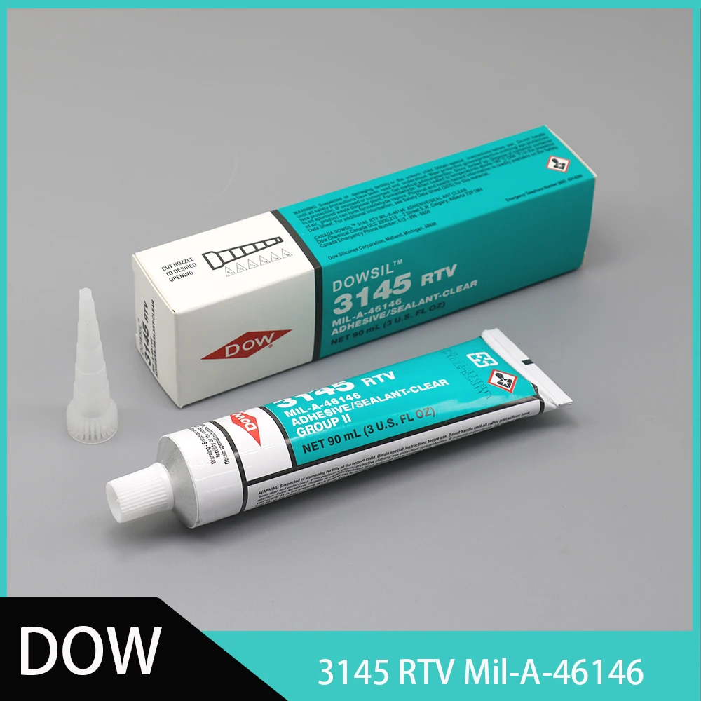 DOWSIL-3145-RTV-RTV-Mil-A-46146-Adhesive-Sealant-Waterproof-Transparent ...