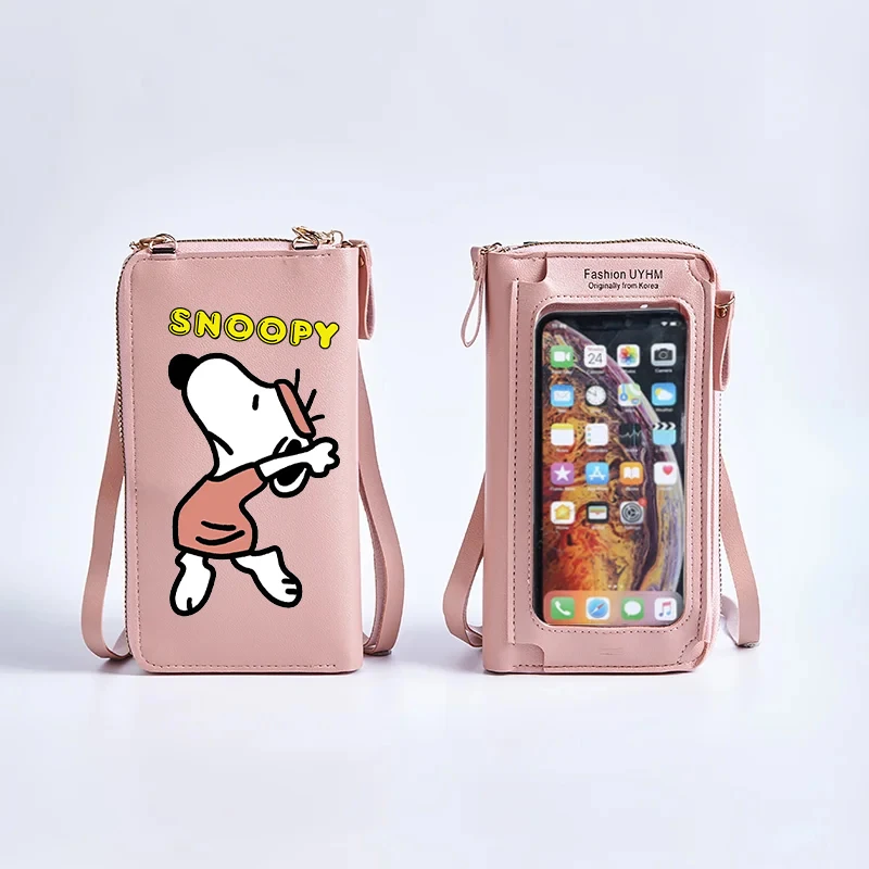 Snoopy Wallet Phone Pouch Crossbody Shoulder Strap Handbag Cartoon ...
