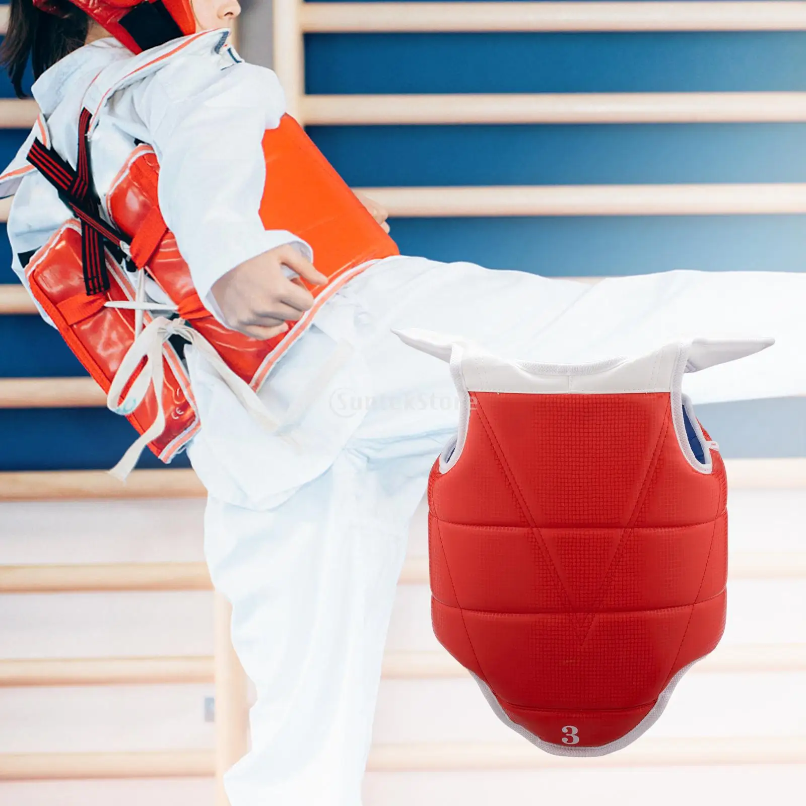 Chest-Guard-Taekwondo-Vest-Uniform-Body-Protector-Adults-Children ...