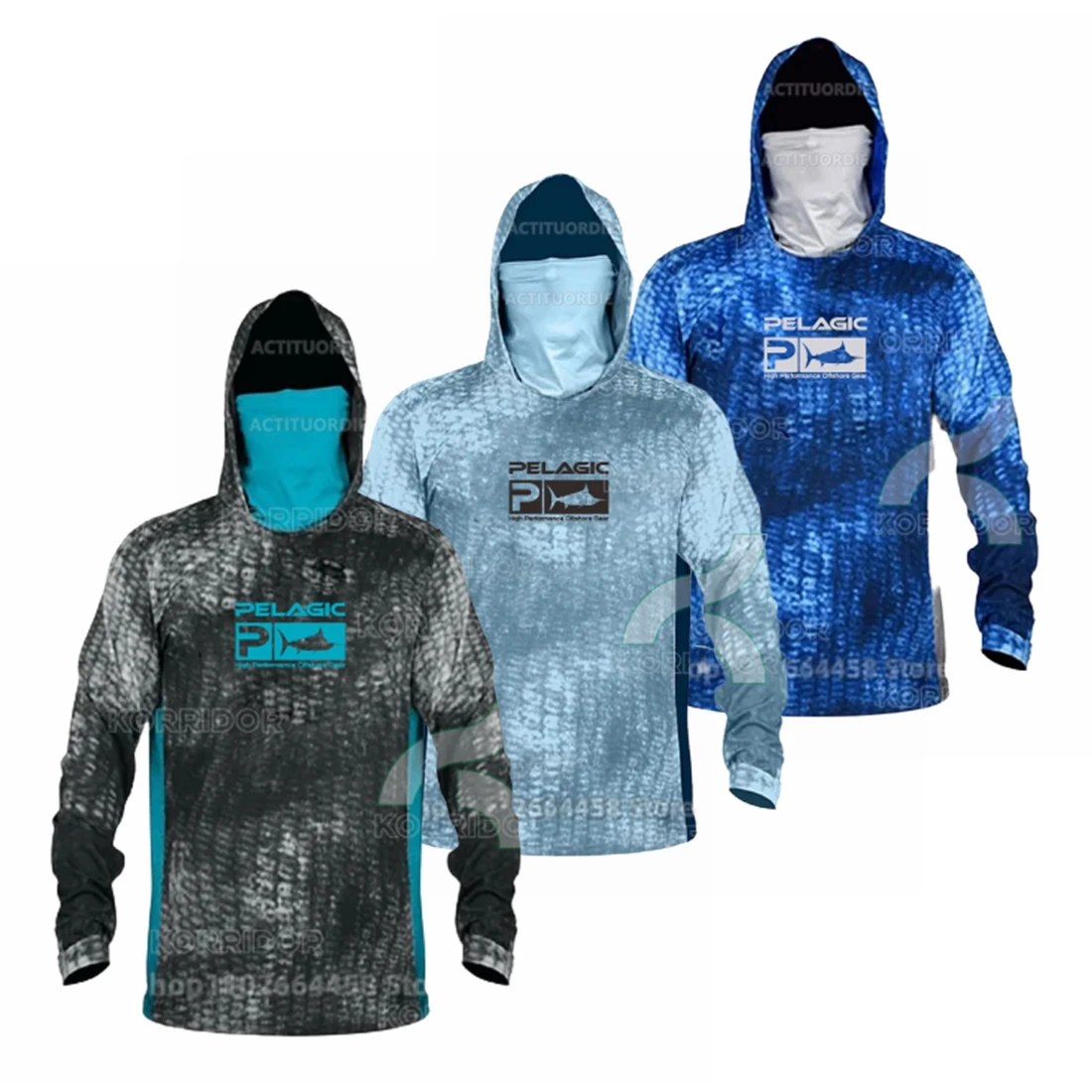 Chemises-de-p-che-Pelagic-pour-hommes-v-tements-de-protection-solaire ...