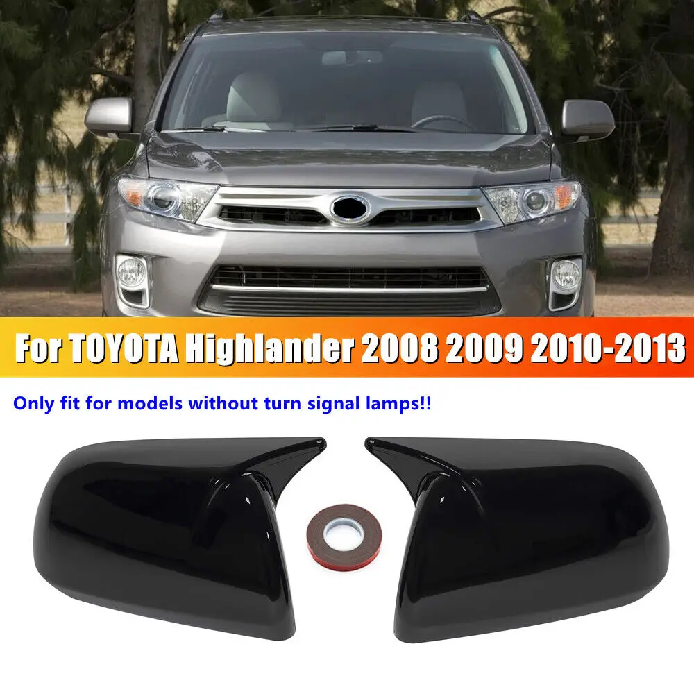 For-Toyota-Highlander-2008-2013-Car-Sticker-Rearview-Side-Mirror-Cover ...