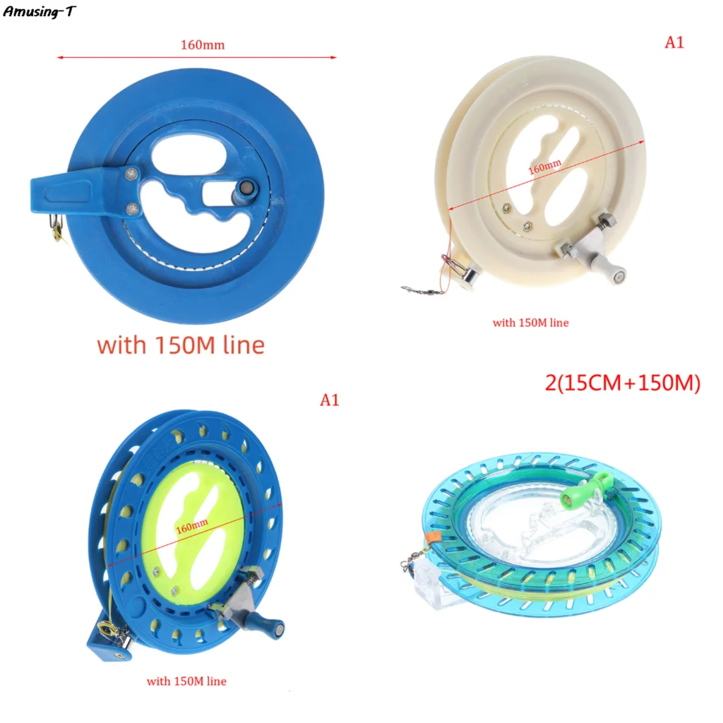 High-Quality-16-15cm-Kite-Reel-ABS-Plastic-Blue-150M-Kite-Reel-Grip ...