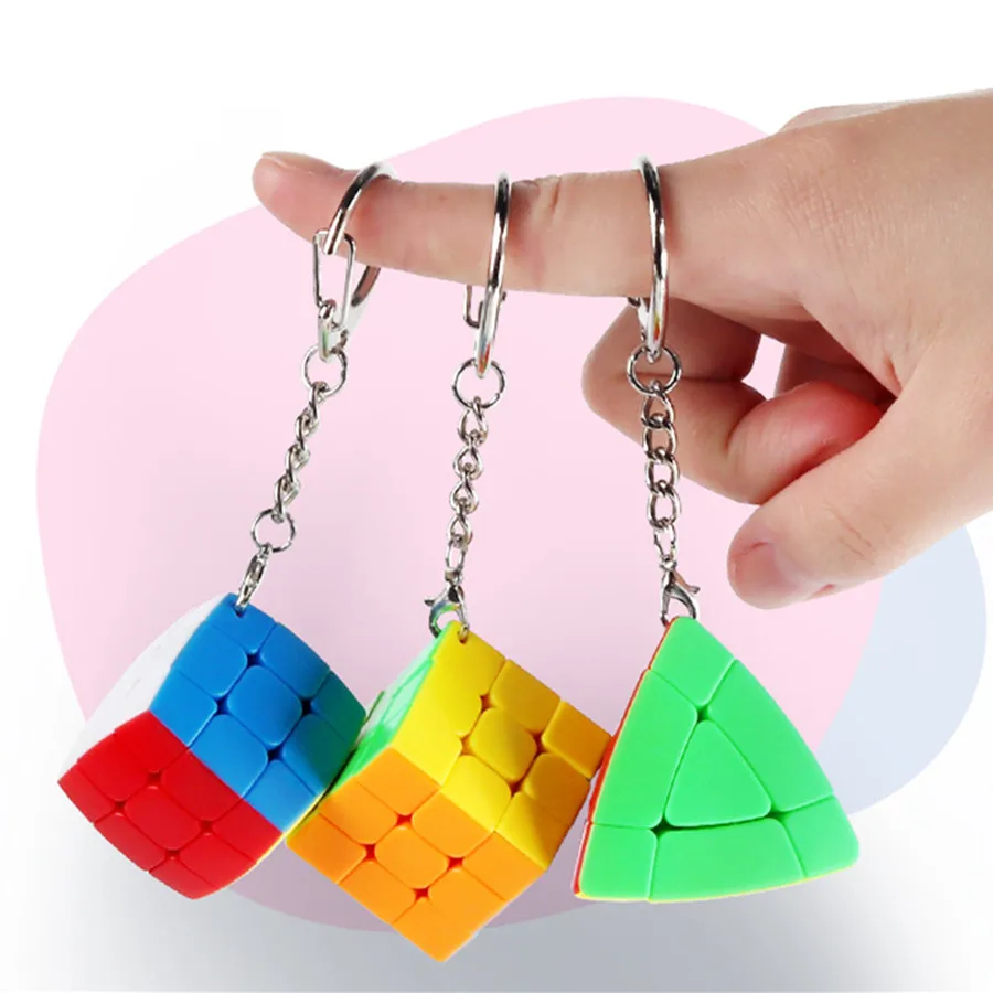 Sengso-Key-Chain-3x3-Mini-Magic-Cube-3x3-Bread-Magic-Tower-KeyChain ...