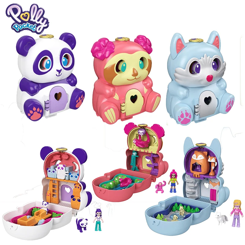 Mini-mu-ecas-de-bolsillo-Polly-Original-Panda-perezoso-zorro-animales ...