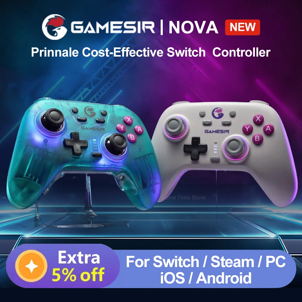 Gamesir-T4-Nova-Gaming-Controller-Wireless-Bluetooth-Gamepad-with-Hall-Effect-Joysticks-for ...