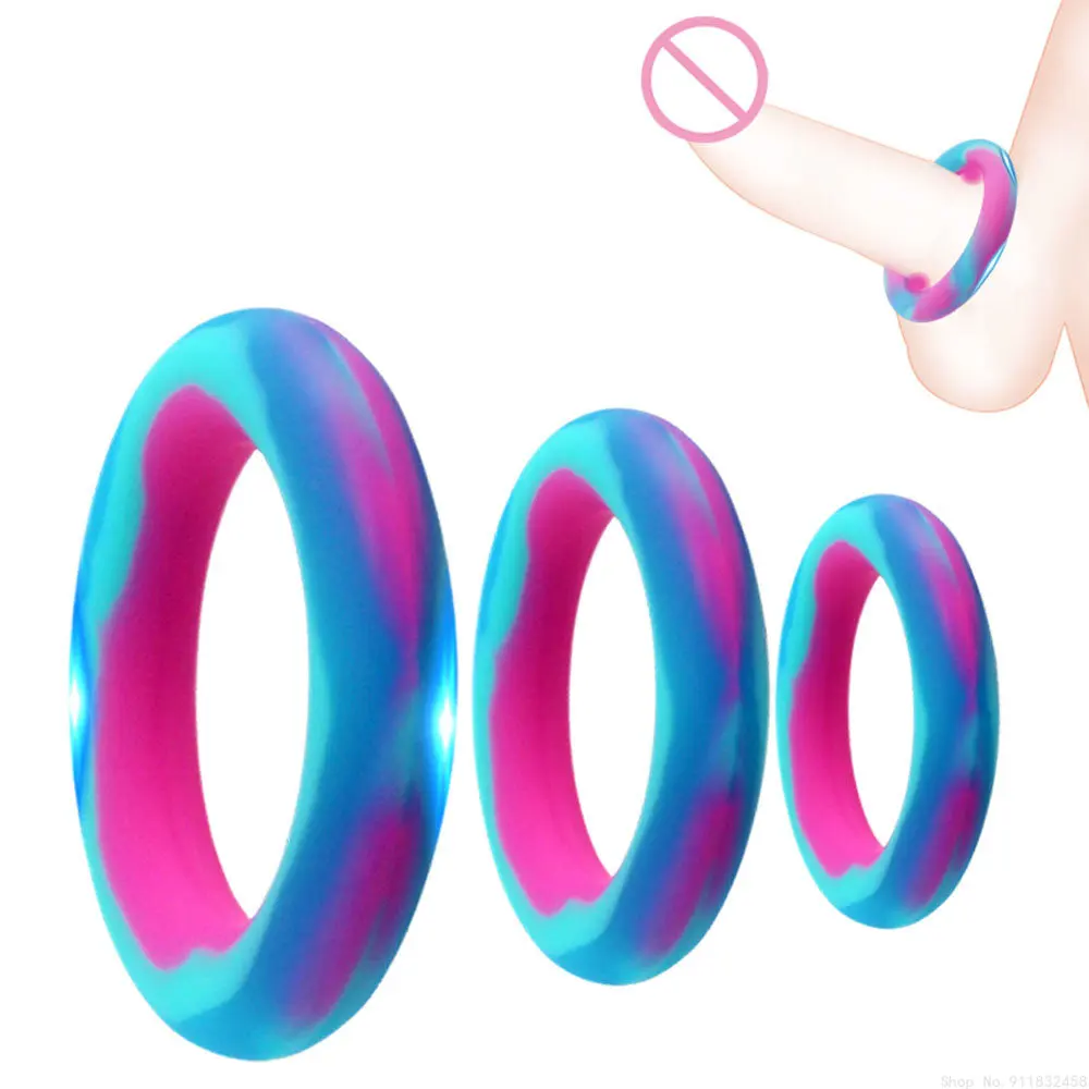 Silicone Cockring Sex Toy For Men Male Cock Ring Penis Ring Delay