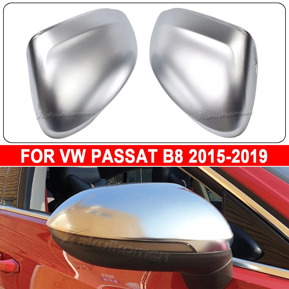 For Volkswagen VW Passat B8 2015-2019 Matt Chrome Mirror Cover Rearview ...
