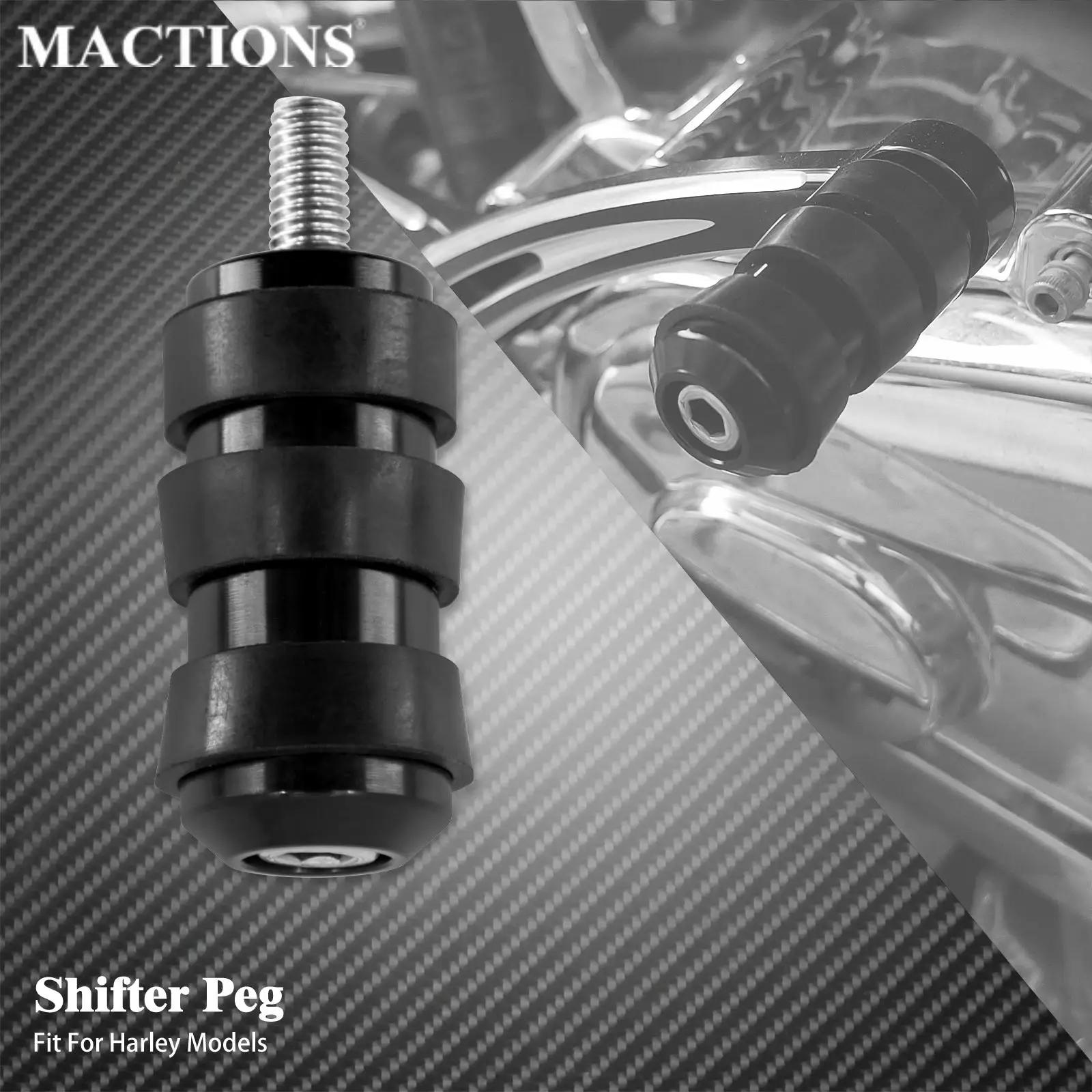 Motorcycle-Foot-Pegs-Gear-Shifter-Lever-Shift-Peg-For-Harley-Touring ...