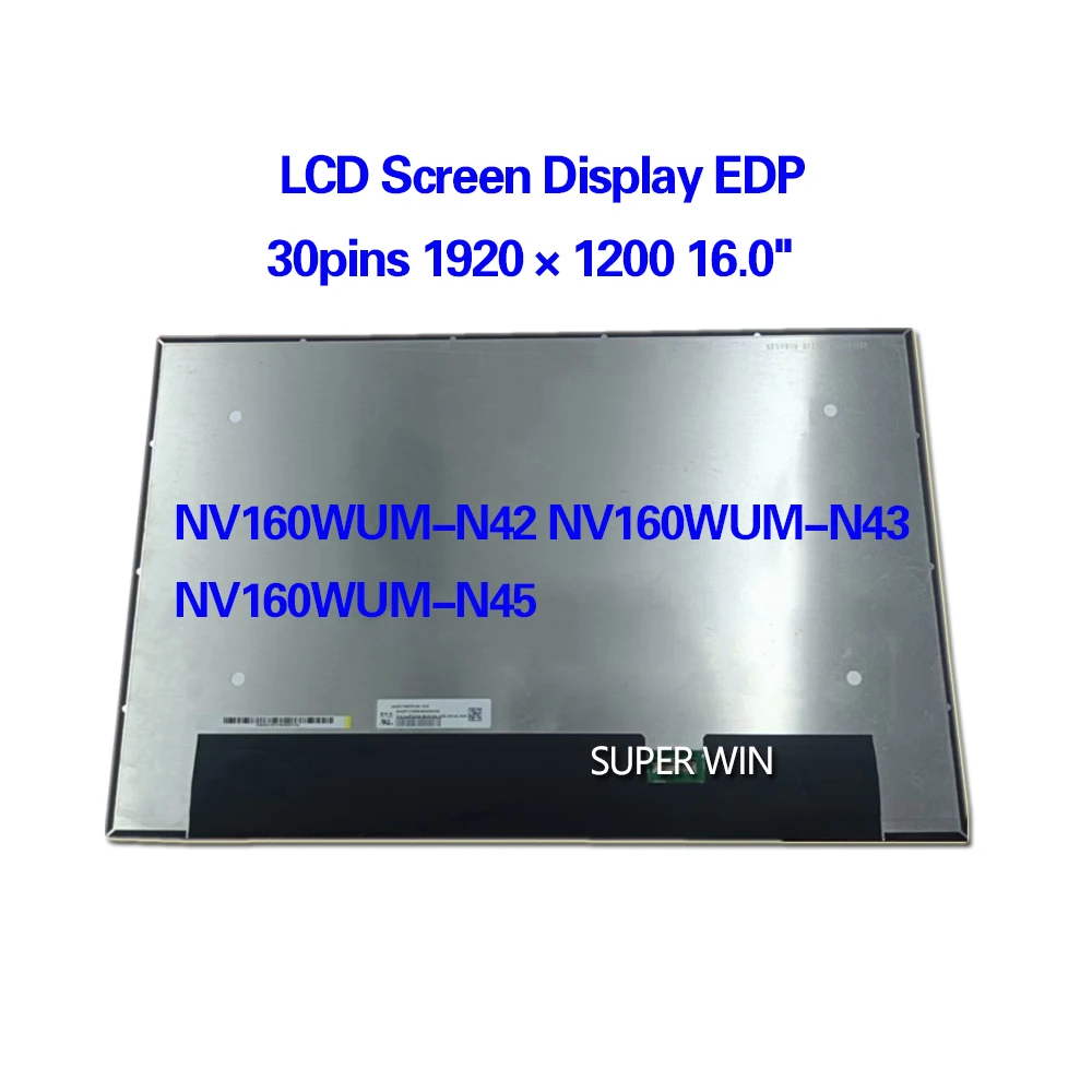 LCD-Screen-Display-EDP-30pins-1920-1200-16-0-NV160WUM-N42-NV160WUM-N43 ...