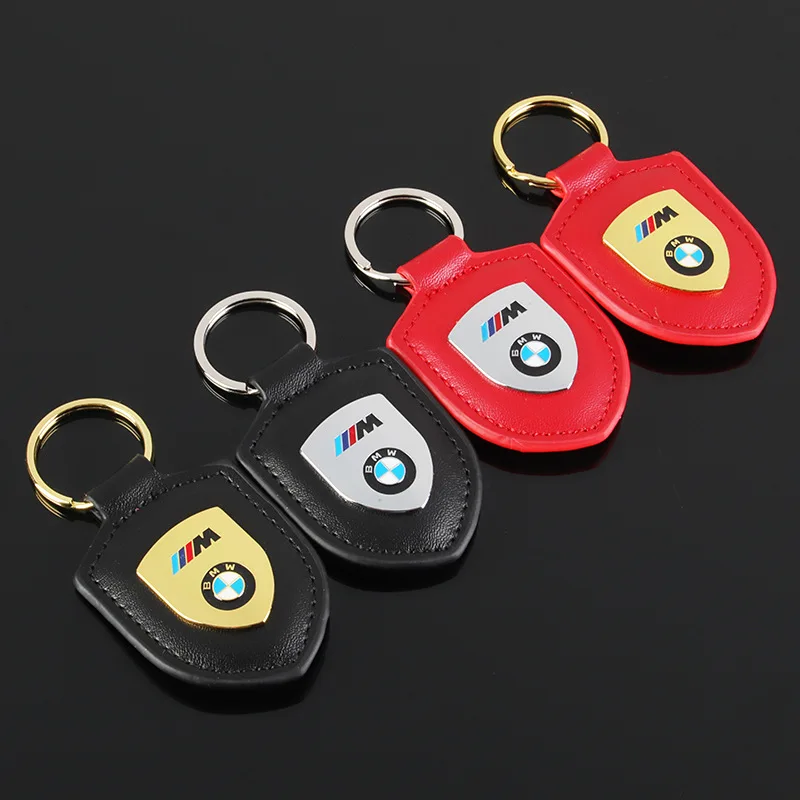Genuine-Leather-Metal-Keychain-Ring-Chain-Ring-Pendant-for-BMW-X1-X2-X3 ...