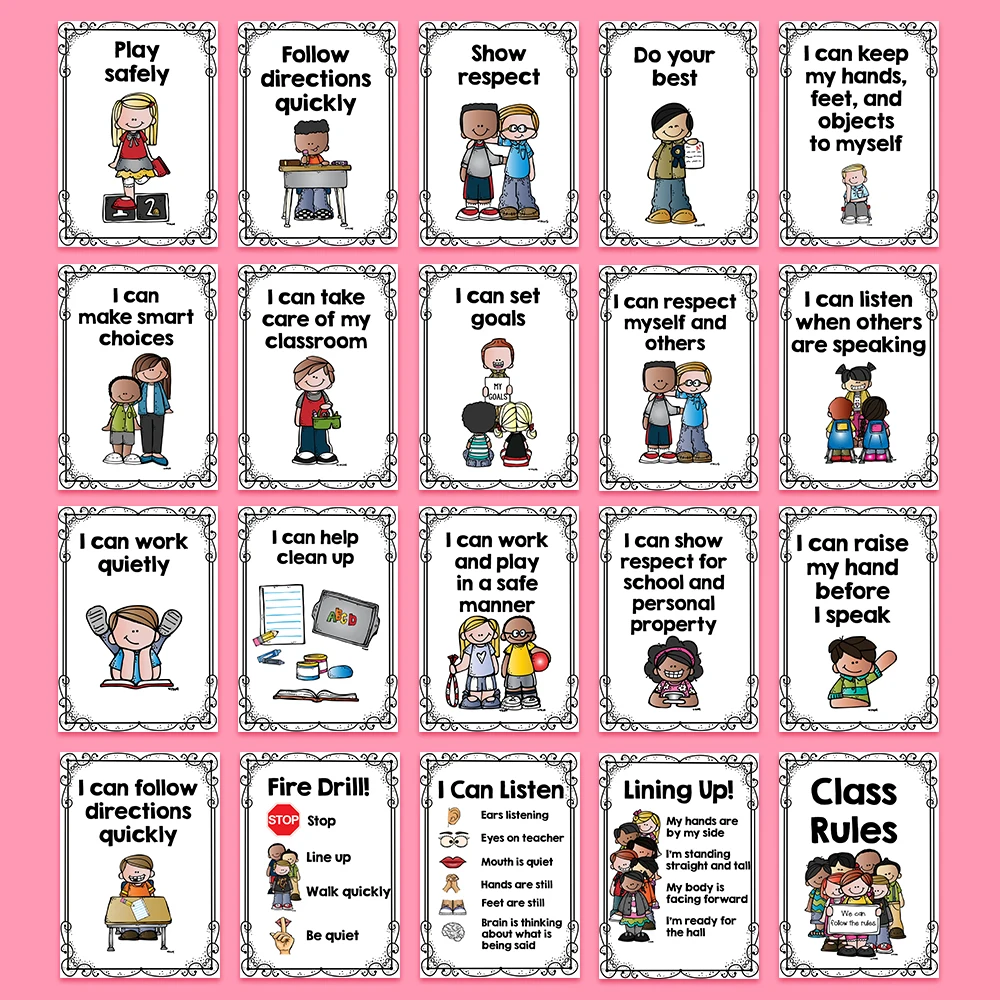 Preschool Classroom Rules Poster
