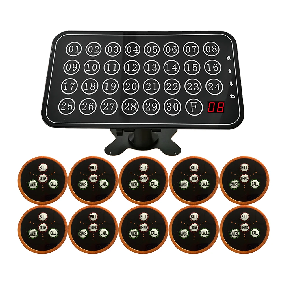 30-Number-Table-Call-System-Wireless-Restaurant-Waiter-Service-Calling ...