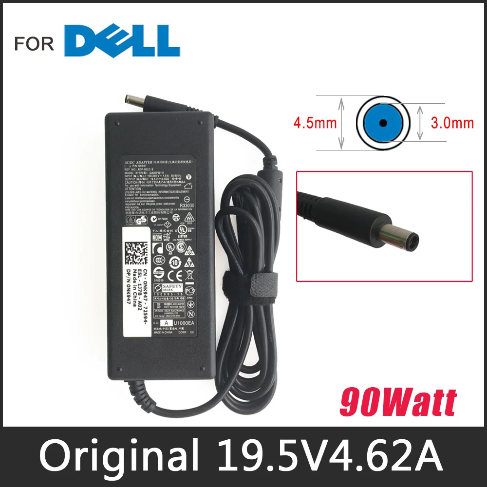 Genuine-19-5V-4-62A-90W-4-5mm-Ac-Adapter-Charger-for-Dell-Inspiron-and ...