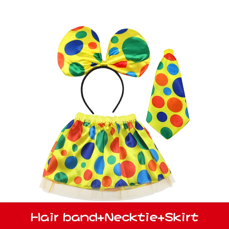 Funny-Kids-and-Adult-Clown-Set-Polka-Dots-Hat-Bow-Tie-Bag-Shoes-Nose ...
