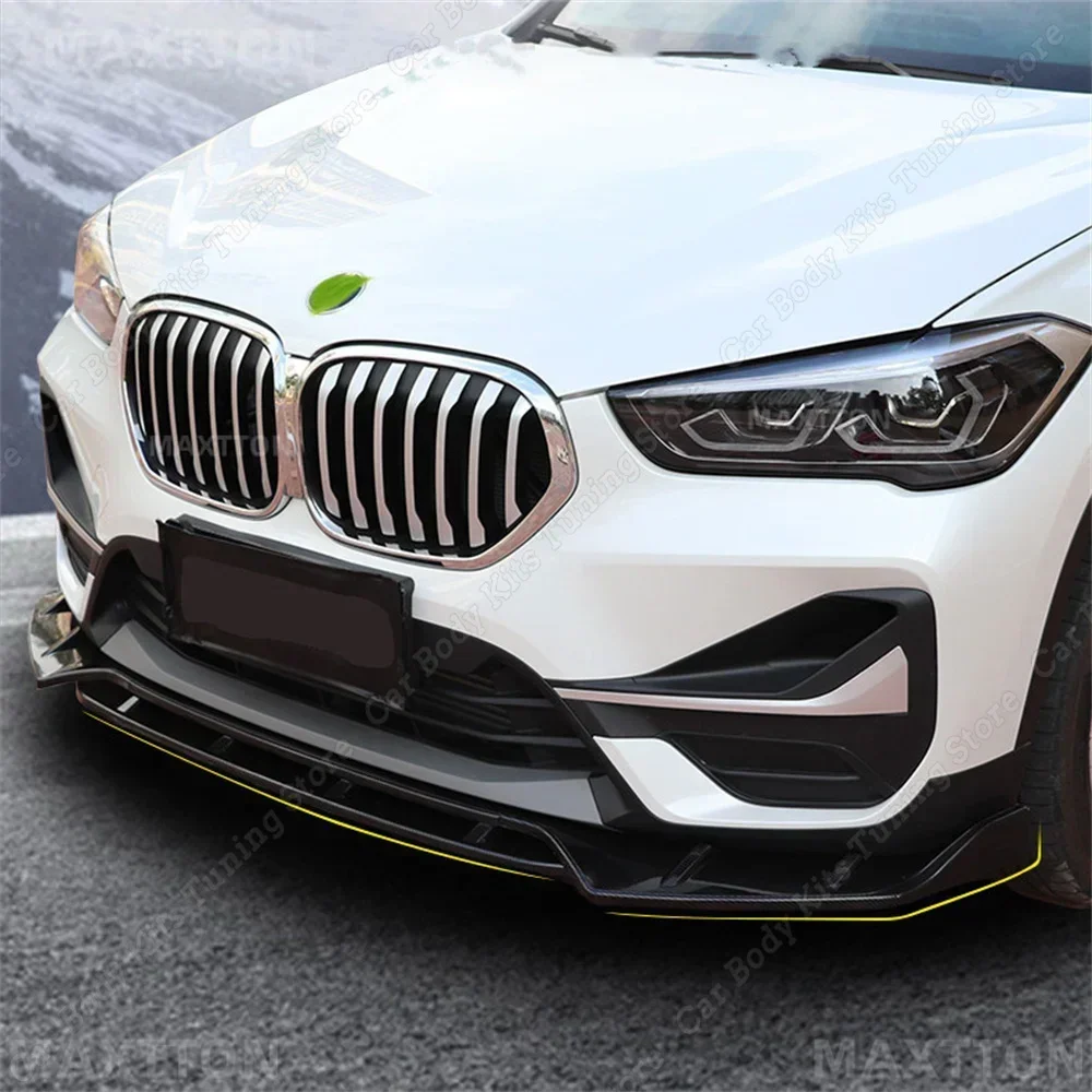 For-BMW-F48-4Pcs-Car-Front-Bumper-Lip-Spoiler-Splitter-Diffuser ...