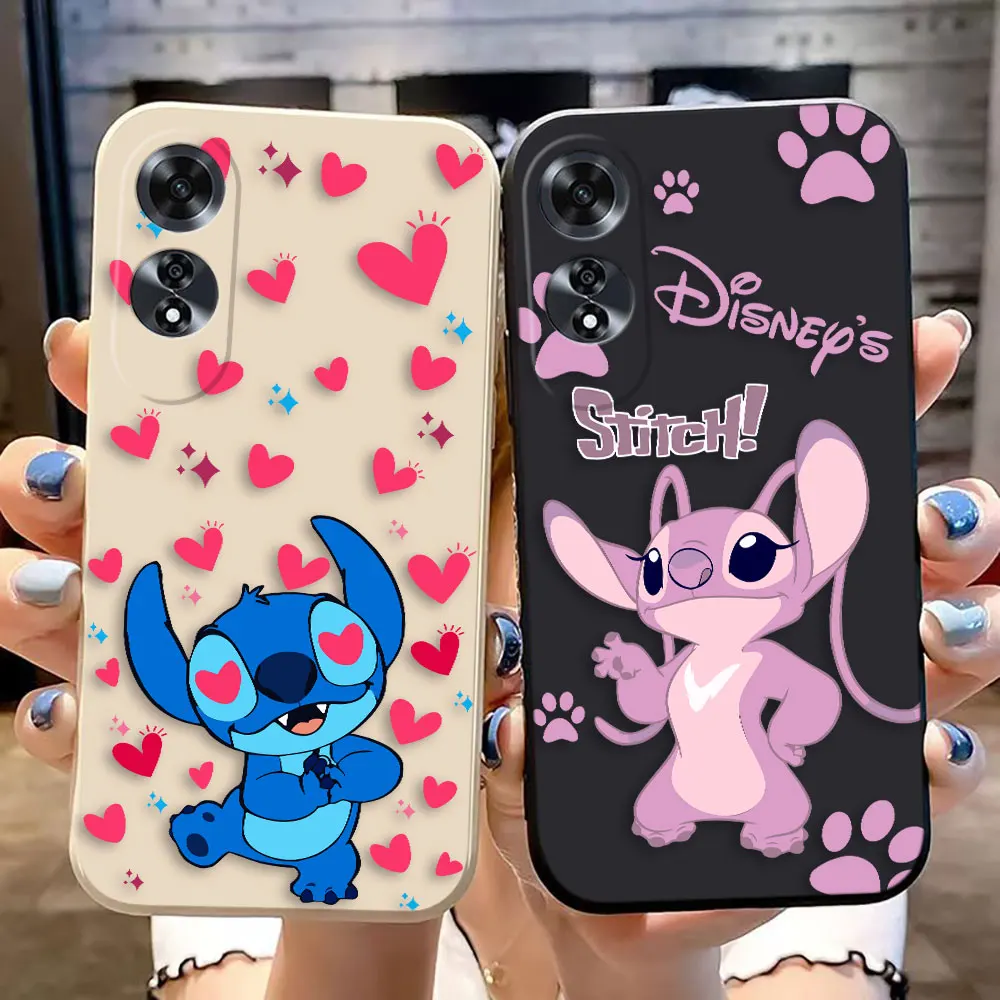 Funda-de-tel-fono-de-Disney-Happy-Stitch-Angel-carcasa-para-OPPO-A98 ...