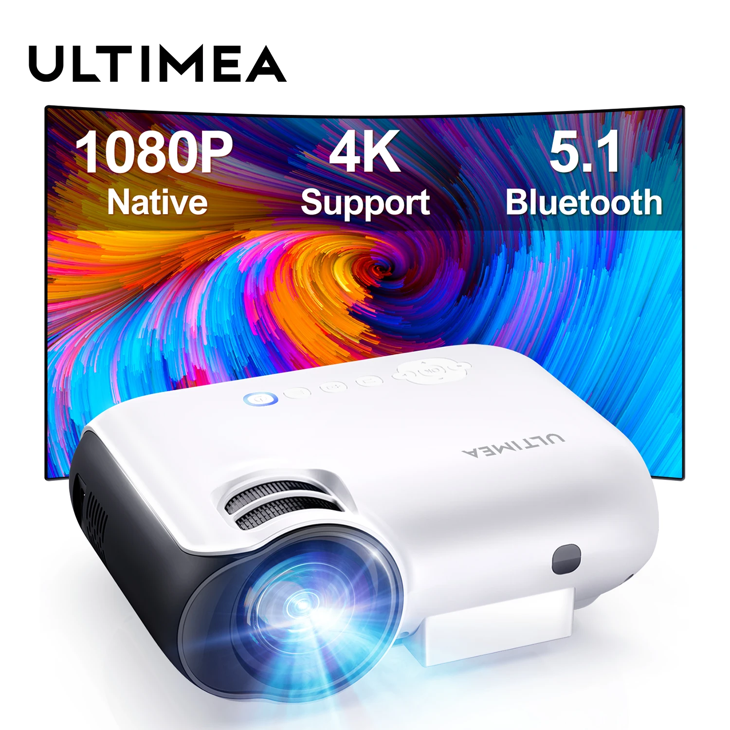 Ultima Draagbare Bluetooth Projector Mini Smart 1080P Full Hd Film ...