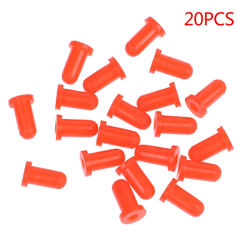 20pcs Food Grade Silicone Rubber Storage Cap Needle Cover Syringe ...