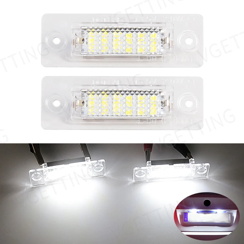 Car-LED-License-Number-Plate-Light-For-Volkswagen-Golf-Passat-T5 ...