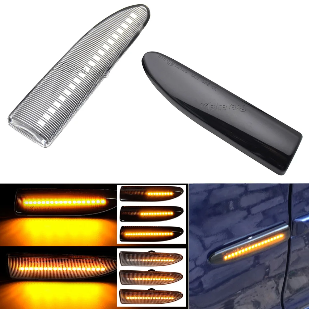 Dynamic-Turn-Signal-Side-Marker-Light-Flowing-Amber-LED-Signal ...