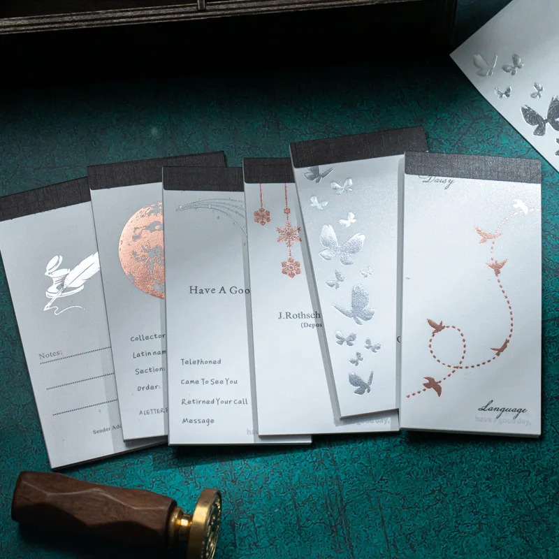 20-Sheet Gold & Silver Foil Writable Decorative Paper, Elegant Foil ...