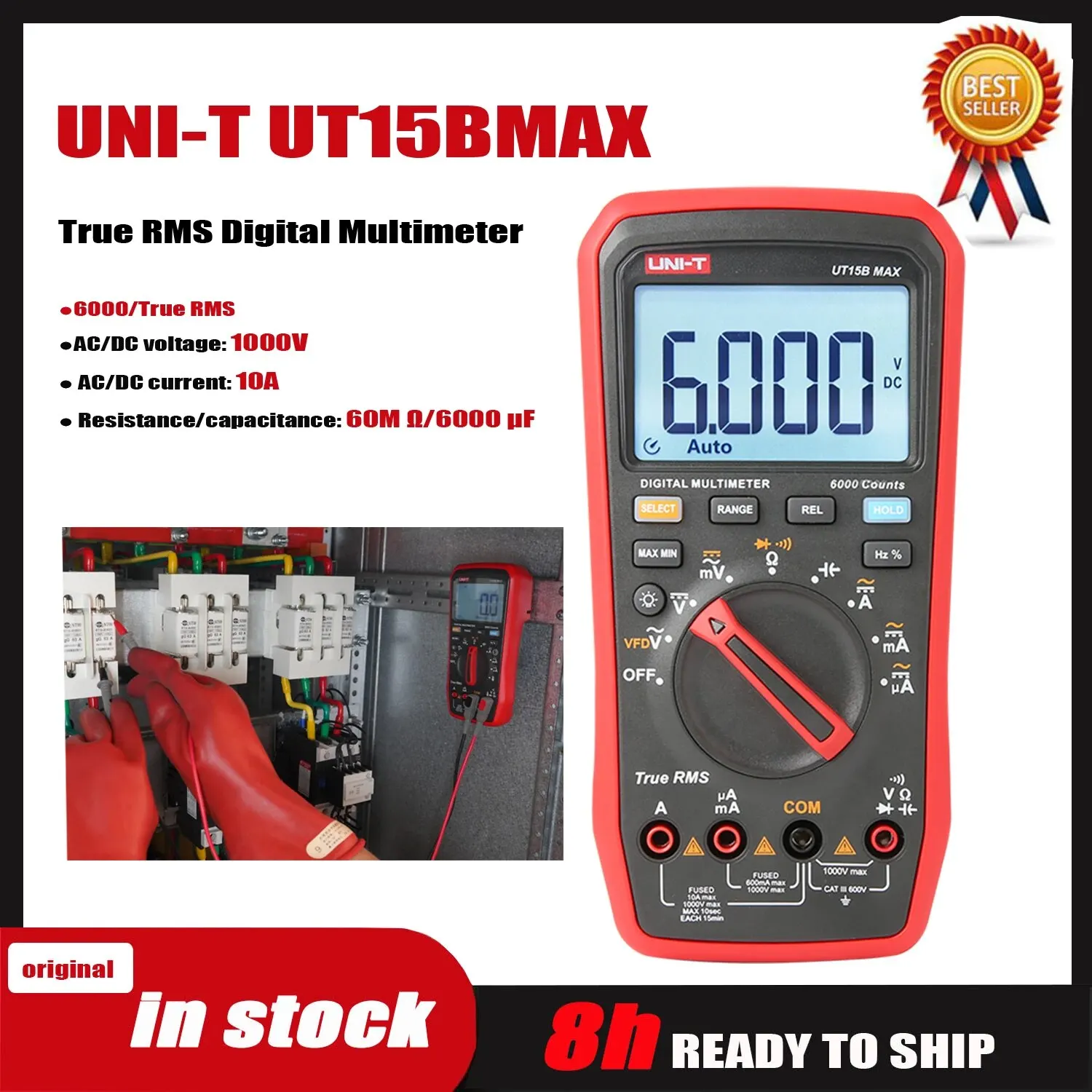 UNI-T-UT15B-MAX-UT17B-MAX-UT18B-MAX-True-RMS-Digital-Multimeters ...