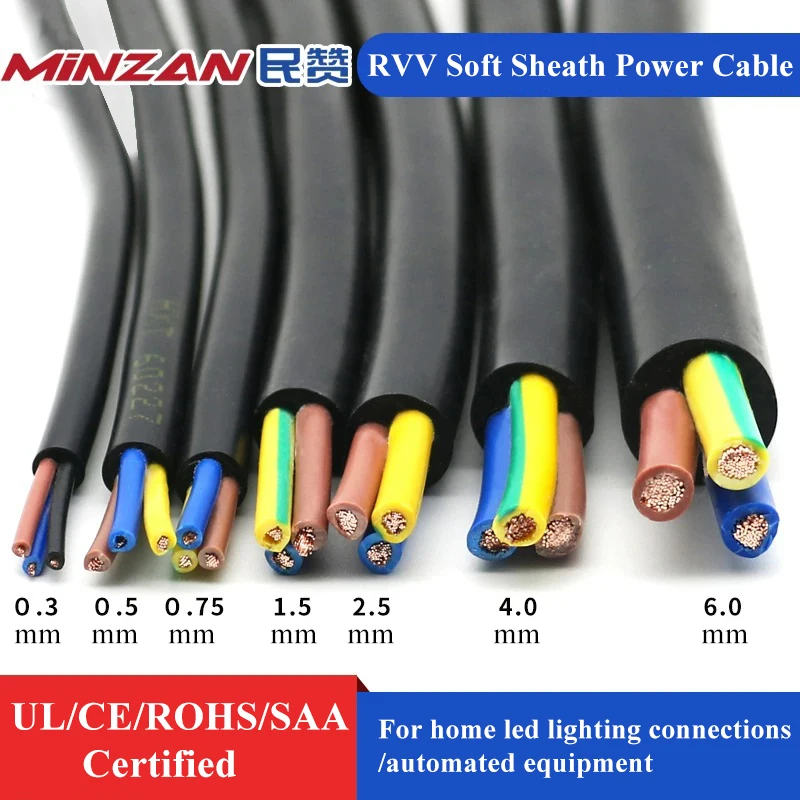 Copper Sheathed Wire Electric Cable Signal 5/10/20/30/50/100M For Home ...