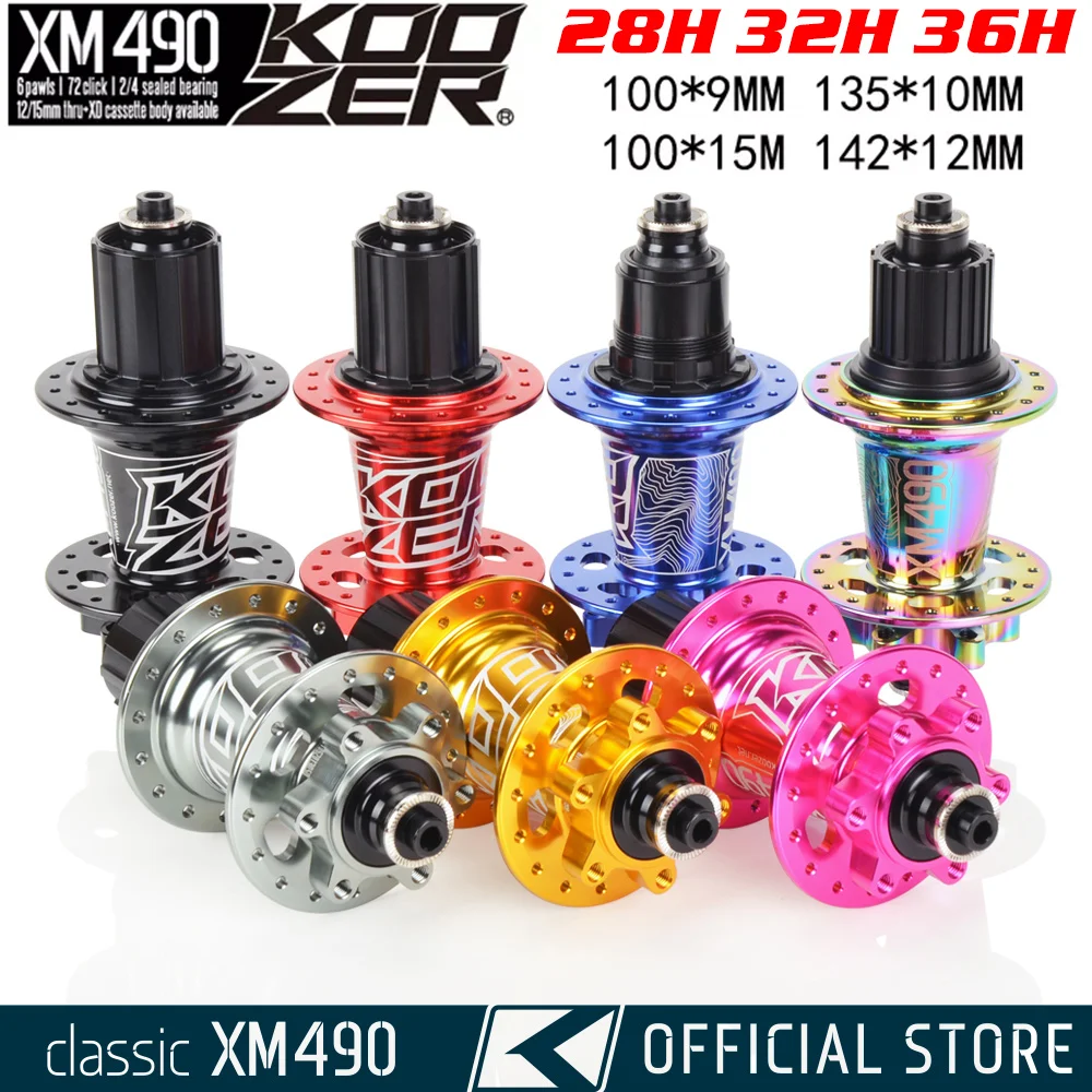 Koozer-XM490-Rear-QR-MTB-Bicycle-Hub-Sealed-4-Bearing-135x10-12x142-28 ...