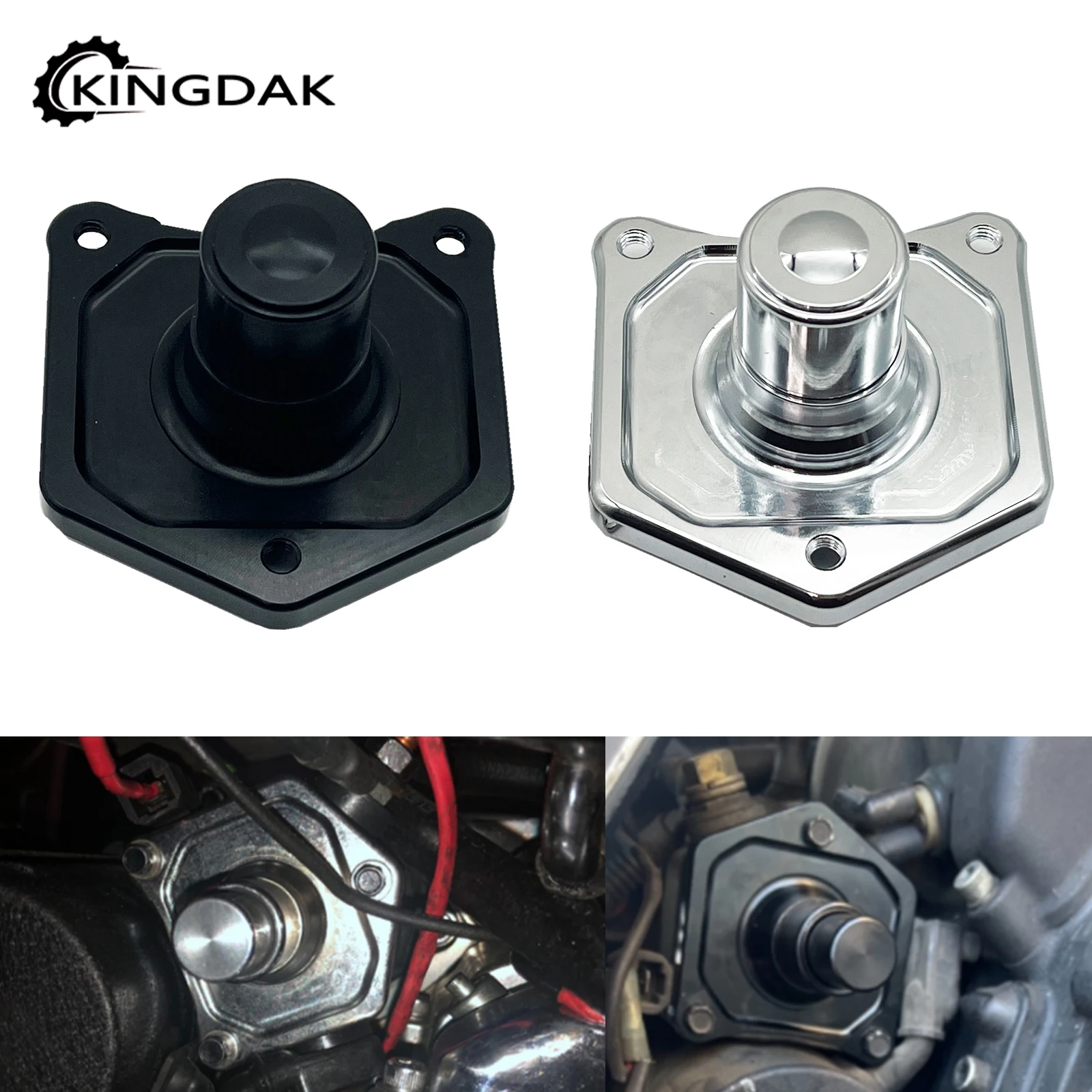 Motorcycle Solenoid Cover Starter Push Button Black Chrome For Harley ...