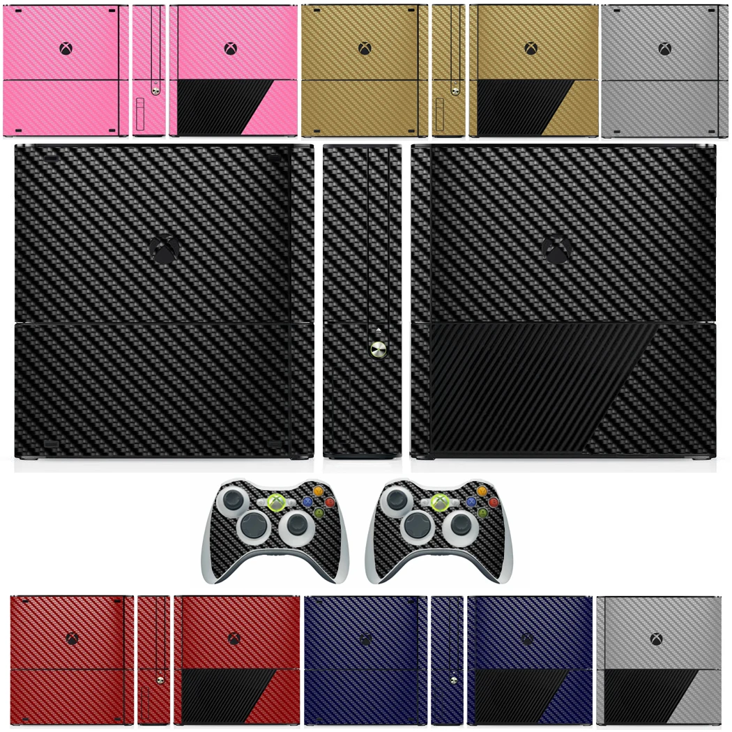 7-Colours-Carbon-Fiber-Vinyl-Skin-Sticker-Protector-for-Microsoft-Xbox ...