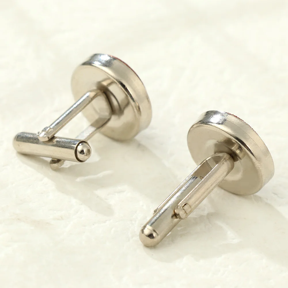 Barre Fermoir Broche,Boutons de manchette ronds de couleur unie,pour ...