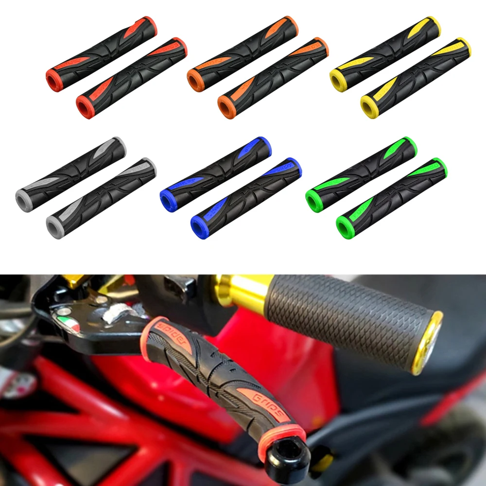 2Pcs-Soft-Anti-Slip-durable-Brake-Handle-Silicone-Sleeve-Motorcycle ...