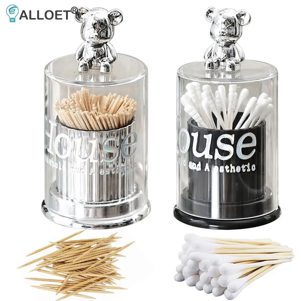 Creative-Bear-Toothpick-Box-Cotton-Swab-Storage-Box-Toothpick-Storage ...