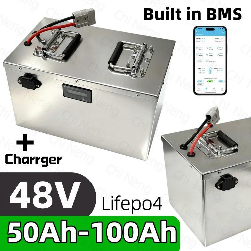 48V Lifepo4 50AH 80Ah 100Ah lithium battery pack for Ryobi RM480e ...