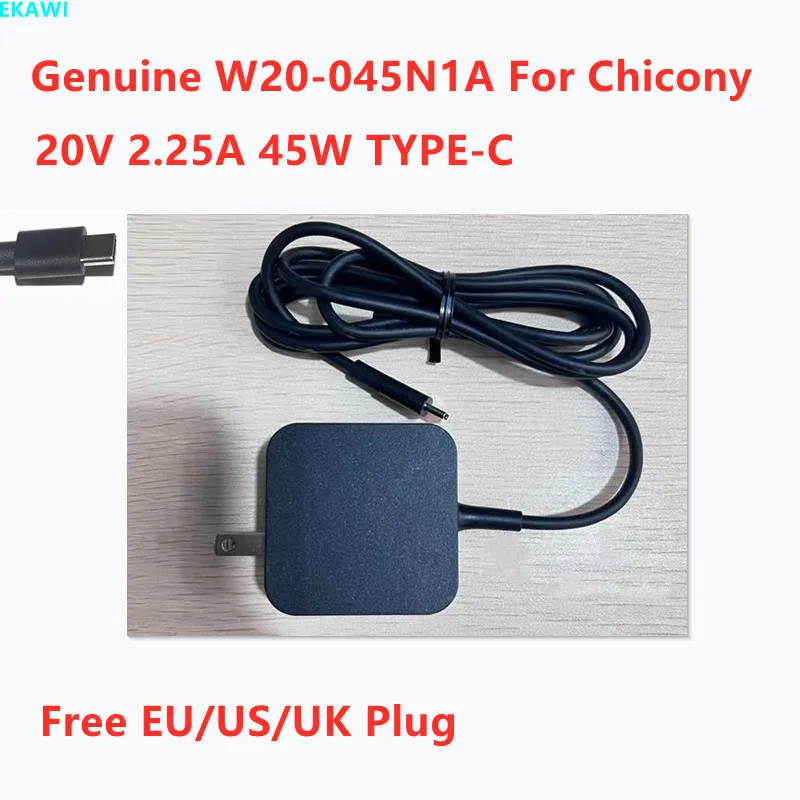 Genuine Chicony W20-045N1A W20-045N1B W20-045N1D 20V 2.25A 45W TYPE-C ...