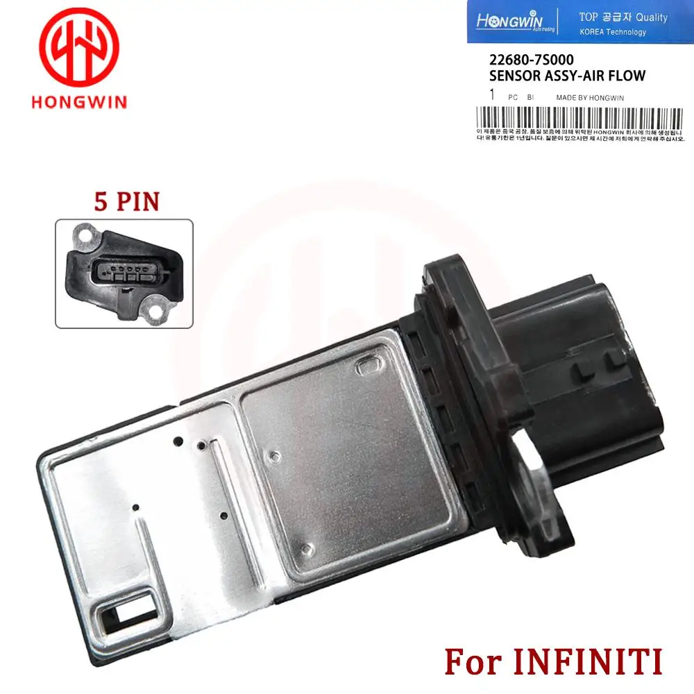 Sensor MAF de flujo de aire masivo OE 22680-7S000 22680-7S00A AFH70M-38 ...