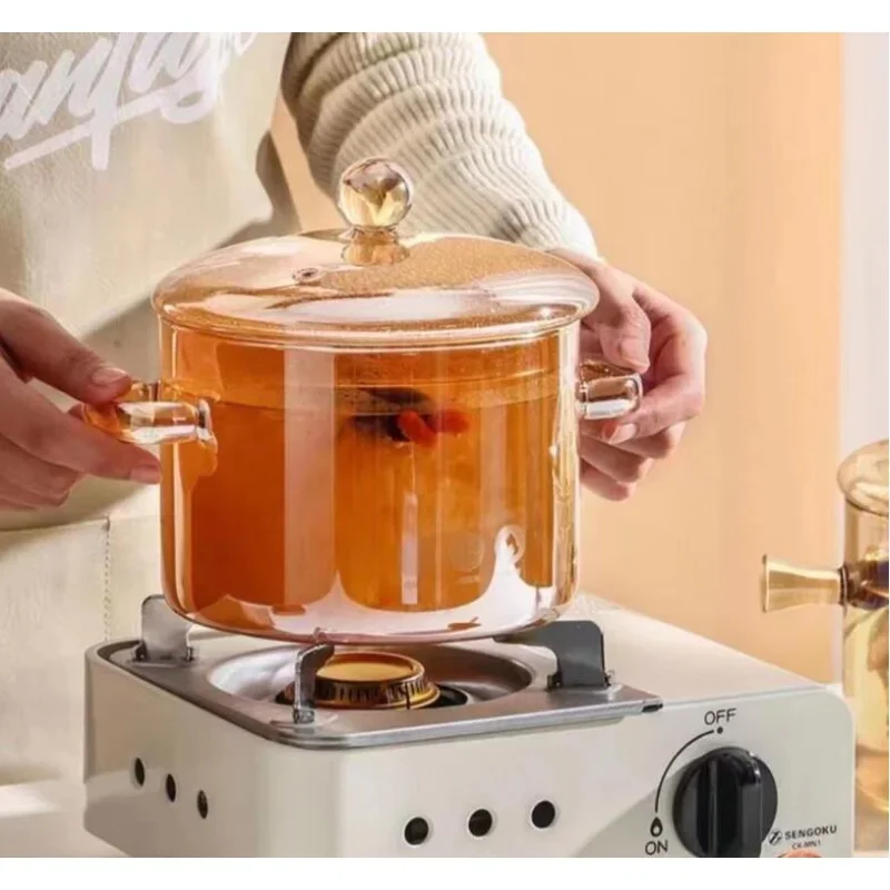 Household-Large-Capacity-Glass-Cooking-Pan-High-Borosilicate-Glass ...