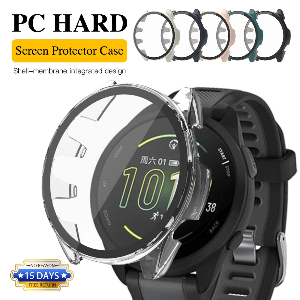 Glass-Case-for-Garmin-Forerunner-165-Accessory-PC-All-around-Bumper ...