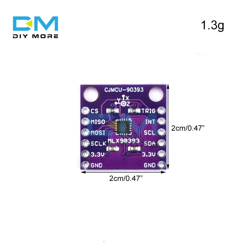 MLX90393 Digital Hall Sensor Module: Pinout, Interfacing, 44% OFF