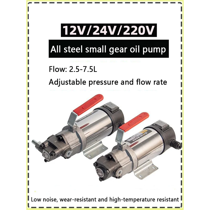 Auto-Refueling-Pump-Small-DC-Motor-Oil-Pump-Gear-Oil-Pump-Electric ...